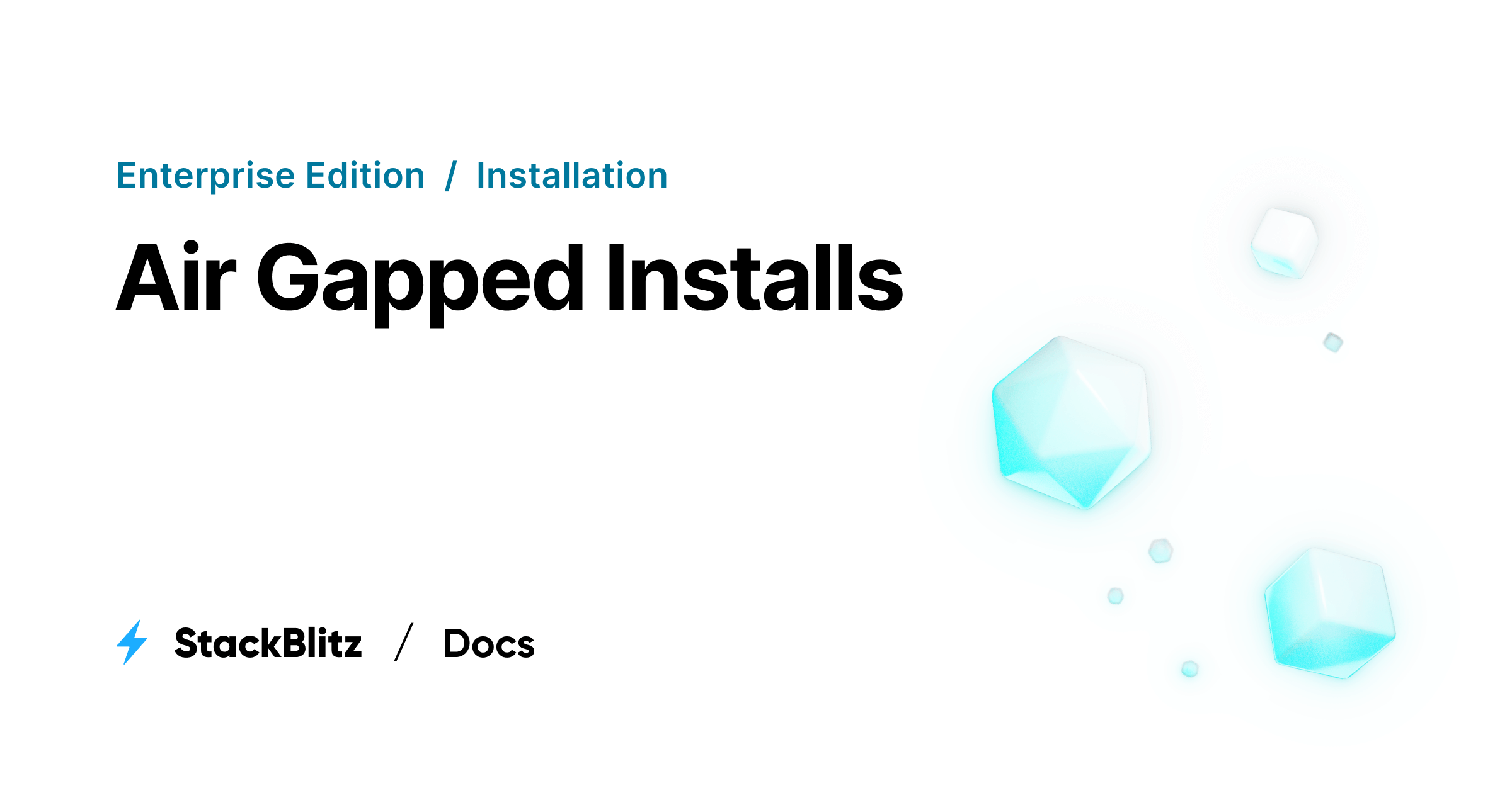 Air Gapped Installs | StackBlitz Docs
